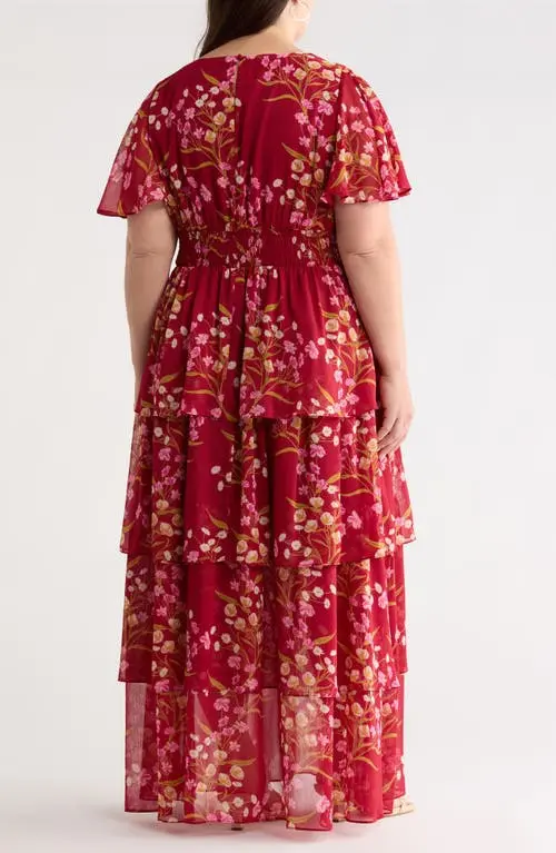 SUGARLIPS Ginnie Amabel Tiered Maxi Dress