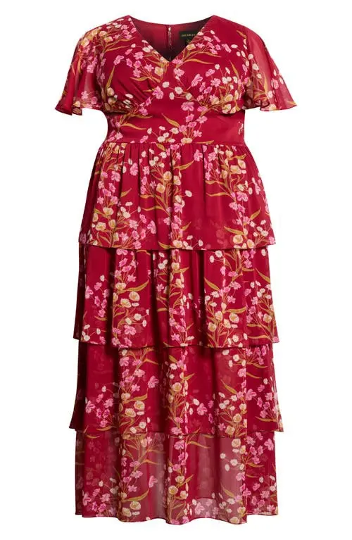 SUGARLIPS Ginnie Amabel Tiered Maxi Dress