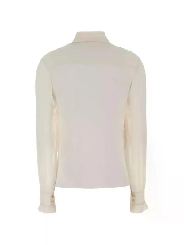 Alberta Ferretti Ruffled Polo-collar Shirt