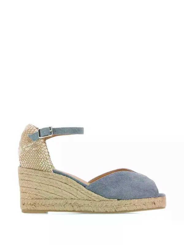 CastaÑer Bianca Canvas Wedge Espadrilles - Blue