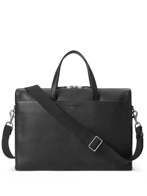 Shinola Canfield Leather Briefcase - Black