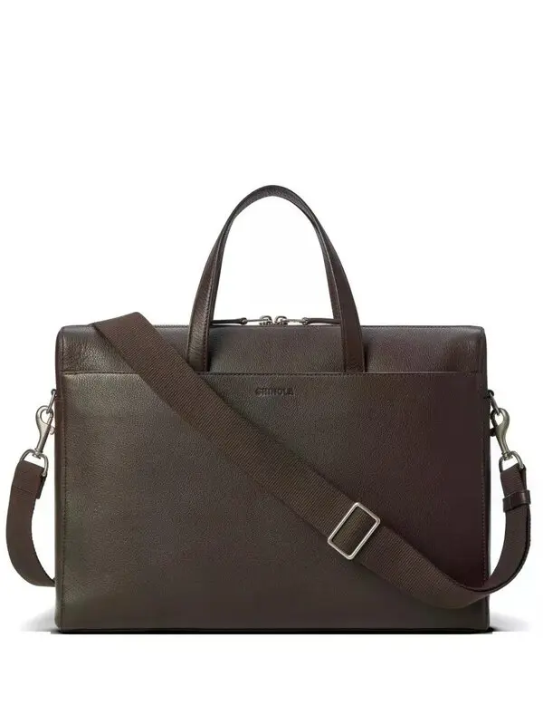 Shinola Canfield Leather Briefcase - Brown