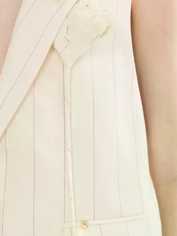 NISSA Pinstripe Single-breasted Waistcoat