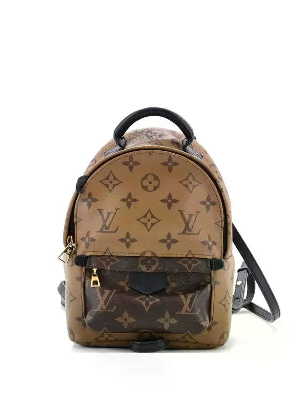 LOUIS VUITTON Palm Springs Reverse Monogram Canvas Mini Backpack - Brown