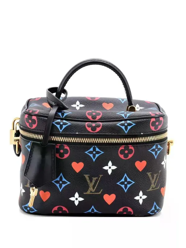 LOUIS VUITTON Vanity Handbag Limited Edition Game On Monogram Pm Satchel - Black
