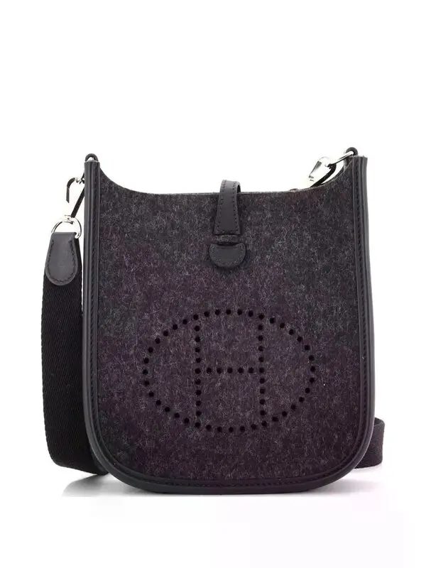 Hermès Evelyne Gen Iii Felt Tpm Crossbody Bag - Grey
