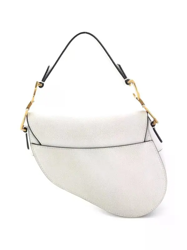 Dior Saddle Mini Shoulder Bag - White
