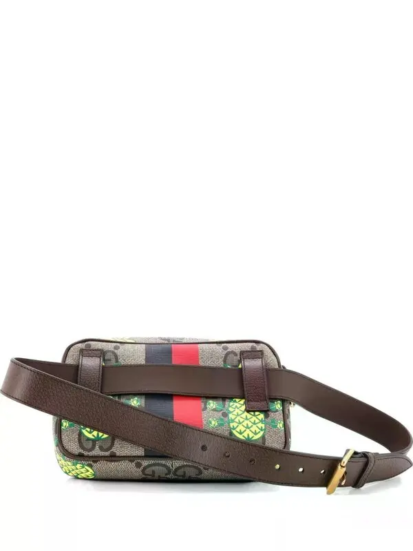 Gucci Zip Printed Gg Coated Canvas Belt Bag - Multicolour