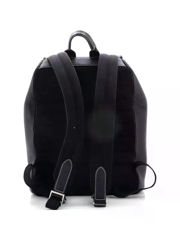 Dior Saddle Single Pocket Leather Large Backpack