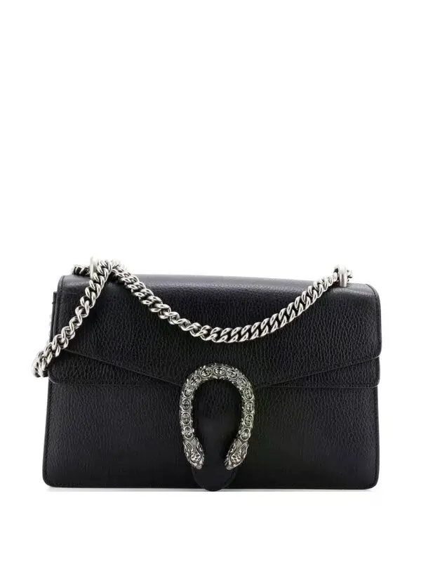 Gucci Dionysus Bag Leather Small Shoulder Bag - Black