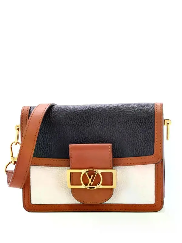 LOUIS VUITTON Dauphine Taurillon Leather Mini Shoulder Bag - Brown