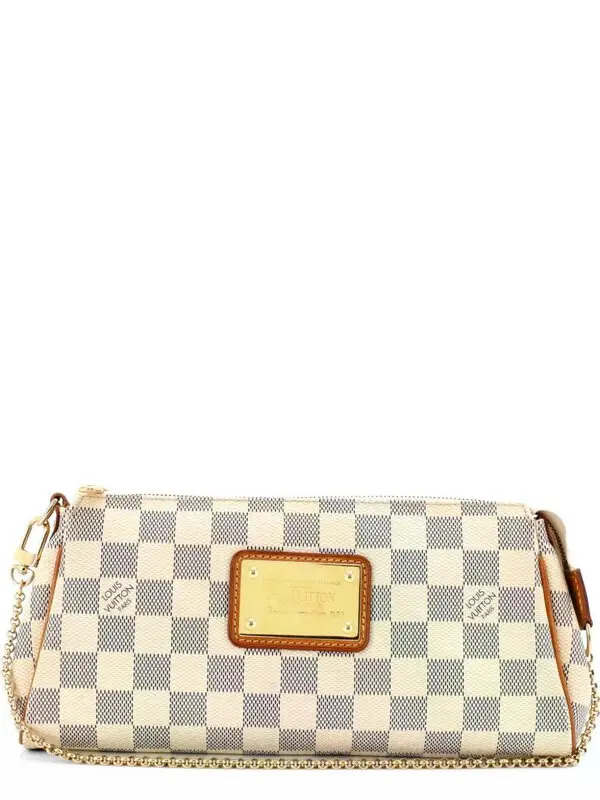 LOUIS VUITTON Eva Handbag Damier Clutch Bag - White