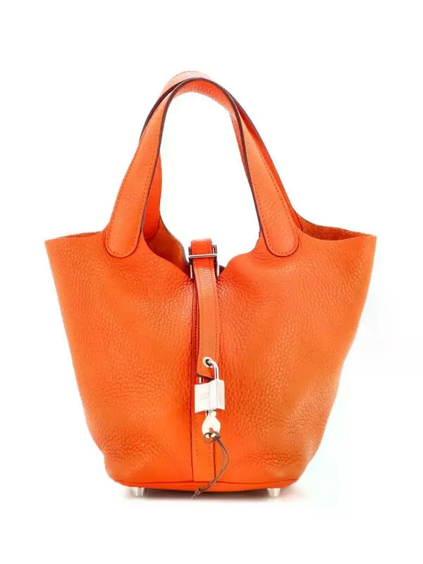 Hermès Picotin Lock Clemence Pm - Orange