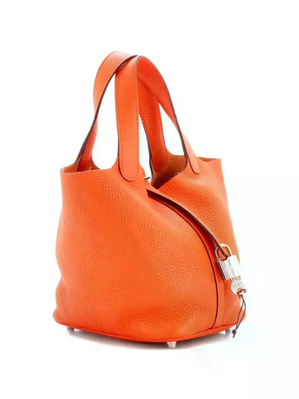 Hermès Picotin Lock Clemence Pm - Orange