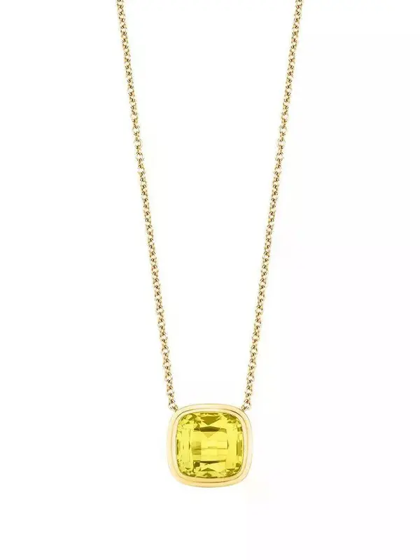 Goshwara Manhattan Lemon-quartz Necklace - Gold