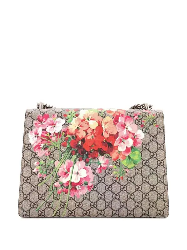 Gucci Dionysus Blooms Print Gg Coated Canvas Medium Shoulder Bag - Brown