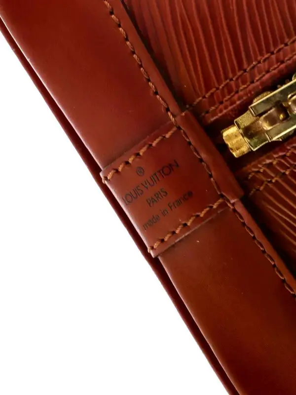 LOUIS VUITTON Vintage Alma Handbag Epi Leather Pm Satchel - Brown
