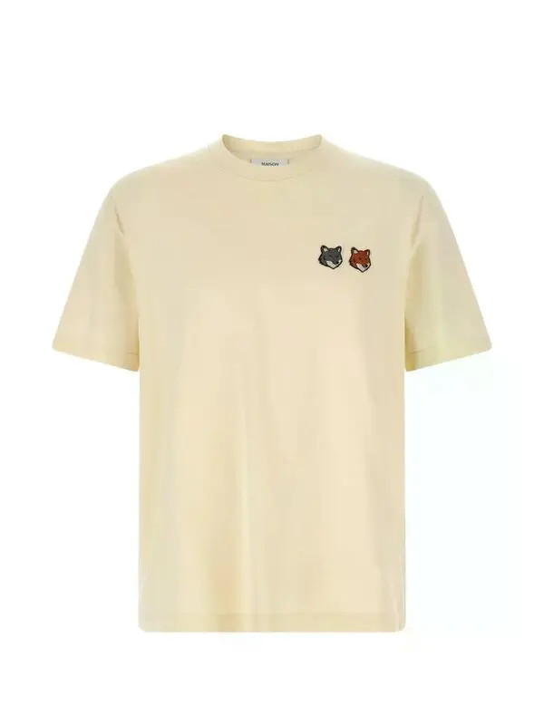 Maison Kitsuné Double Fox Head Cotton T-shirt - Neutrals