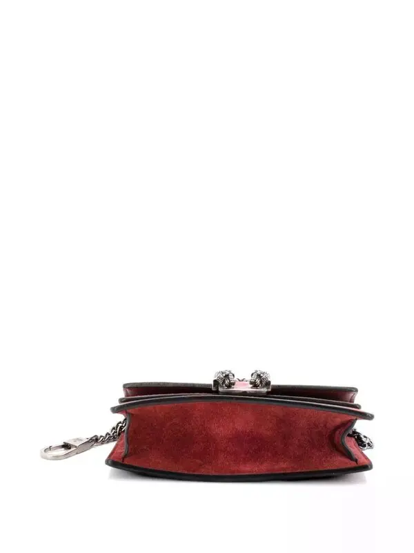 Gucci Dionysus Blooms Print Gg Coated Canvas Super Mini Crossbody Bag - Brown