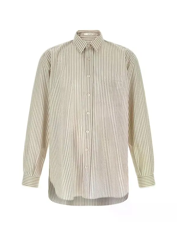 THE ROW Kardiff Striped Cotton Shirt