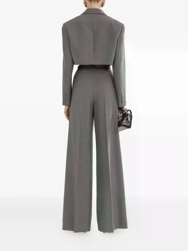 NISSA Sequined Cropped Blazer