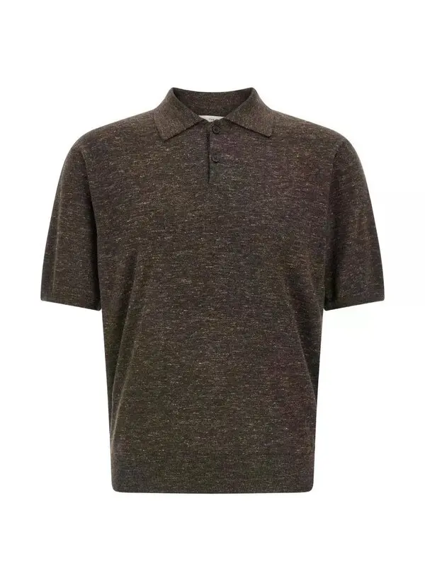 THE ROW Borges Short-sleeve Polo Shirt - Brown