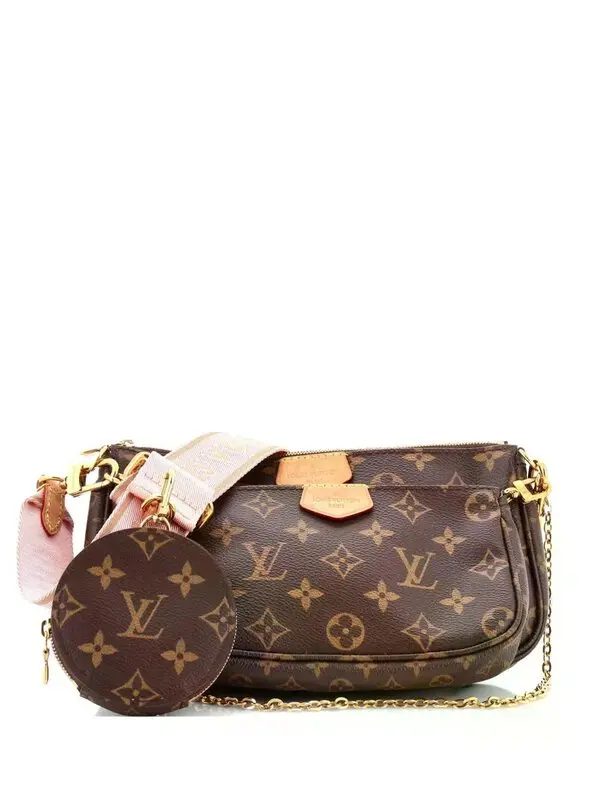 LOUIS VUITTON Multi Pochette Accessoires Monogram Canvas Crossbody Bag - Brown