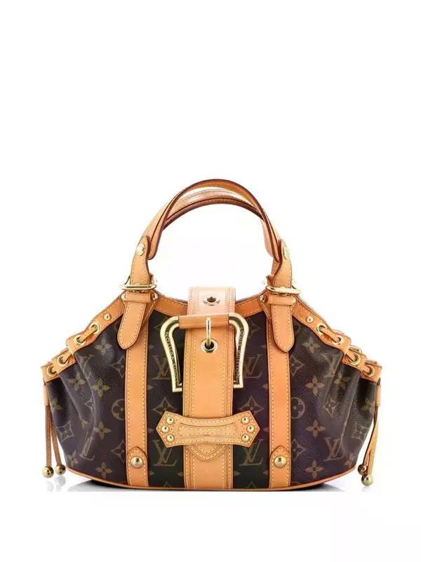 LOUIS VUITTON Theda Handbag Monogram Canvas Pm Satchel - Brown