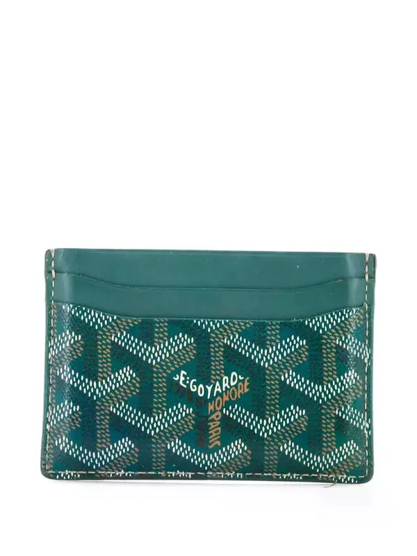 Goyard Saint Sulpice Coated Canvas Card Holder - Green