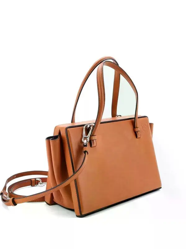 Loewe Postal Bag Leather Small Crossbody Bag - Brown