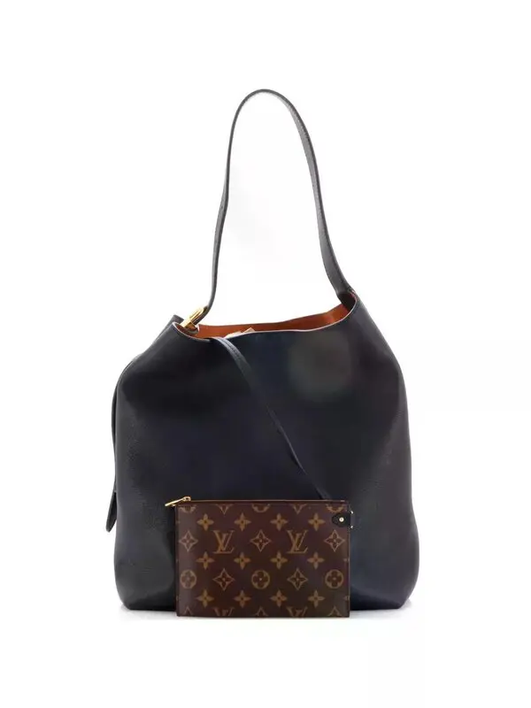 LOUIS VUITTON Low Key Calfskin Mm Hobo Bag - Black