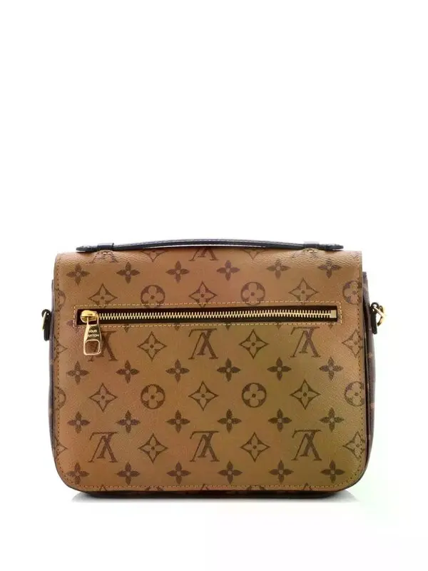 LOUIS VUITTON Pochette Metis Reverse Monogram Canvas Crossbody Bag - Brown