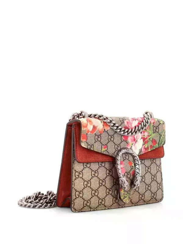 Gucci Dionysus Blooms Print Gg Coated Canvas Mini Shoulder Bag - Brown