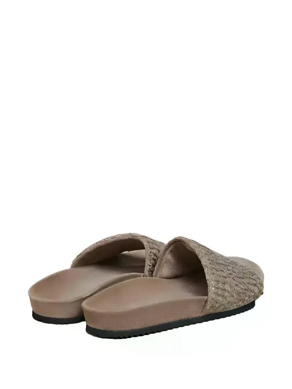 Brunello Cucinelli Embossed Leather Sandals