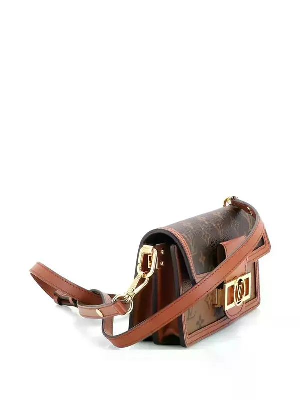 LOUIS VUITTON Dauphine East West Crossbody Bag Reverse Monogram Canvas