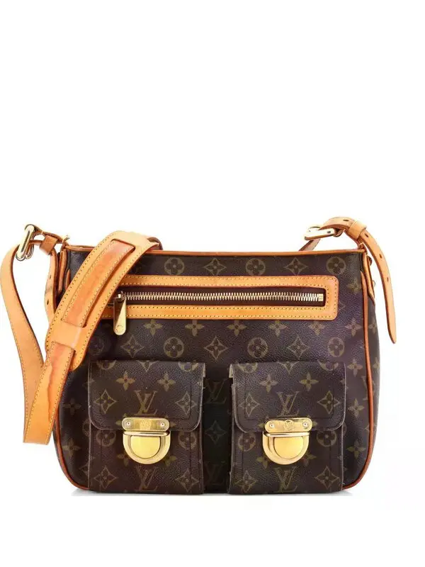 LOUIS VUITTON Hudson Handbag Monogram Canvas Gm Shoulder Bag - Brown