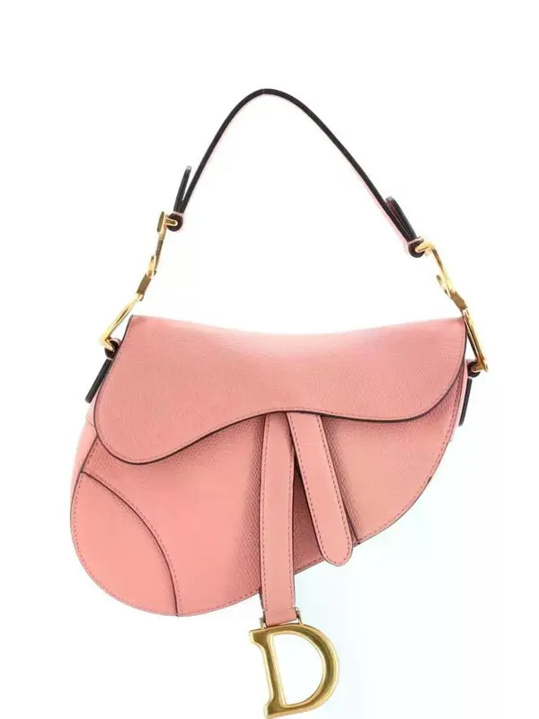 Dior Saddle Handbag Leather Mini Shoulder Bag - Pink
