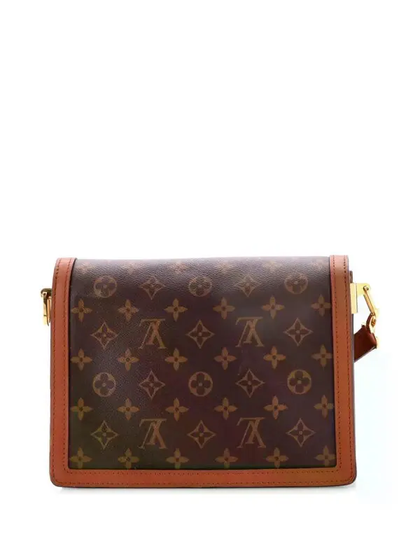 LOUIS VUITTON Dauphine Reverse Monogram Canvas Mm Shoulder Bag - Brown