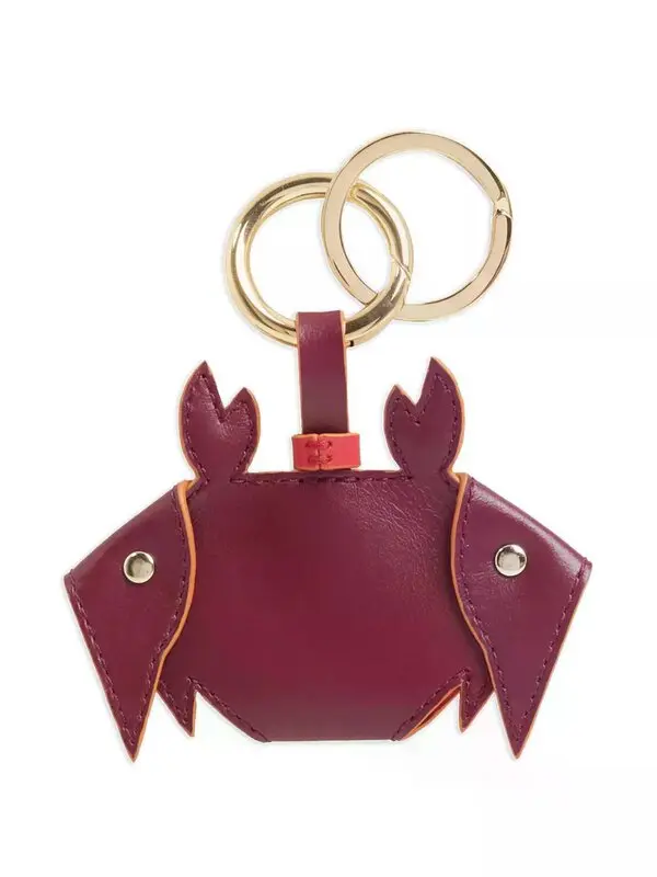 LANCEL Crab-motif Keyring - Red