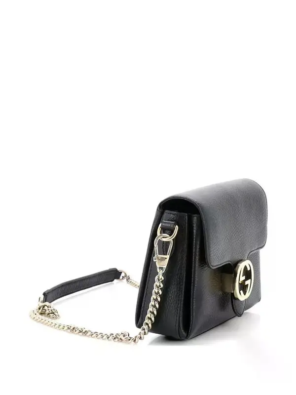 Gucci Interlocking Chain Leather Small Crossbody Bag