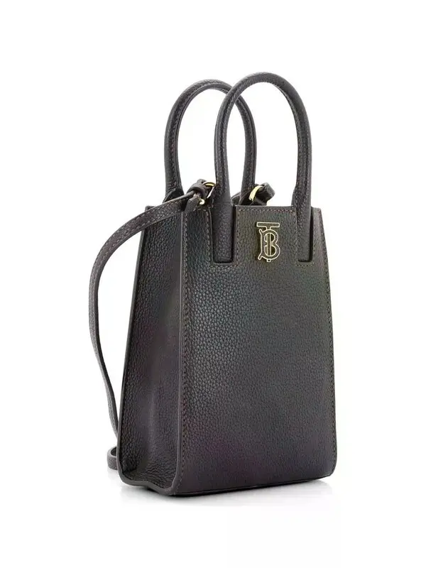 Burberry Frances Leather Micro Tote Bag