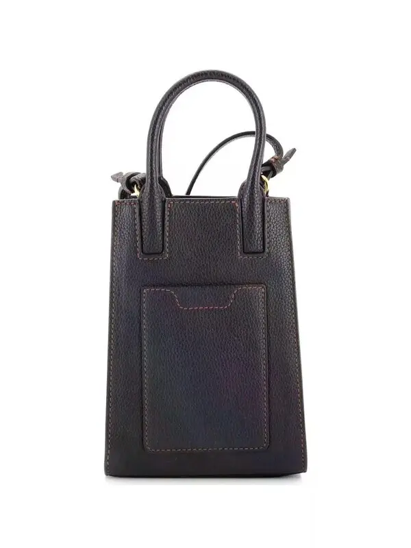 Burberry Frances Leather Micro Tote Bag