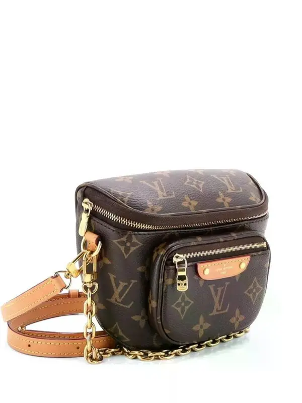 LOUIS VUITTON Bum Bag Monogram Canvas Mini Belt Bag - Brown