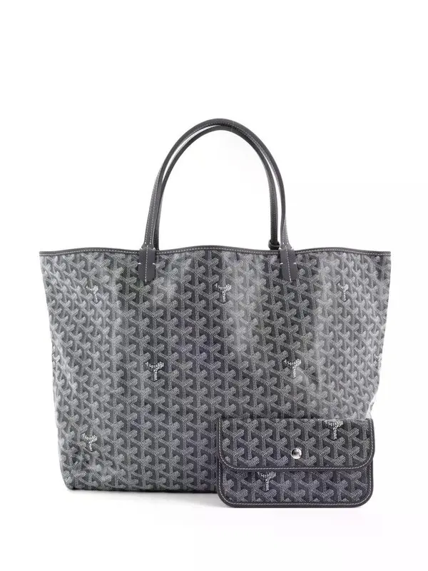 Goyard Saint Louis Coated Canvas Gm Tote Bag - Grey