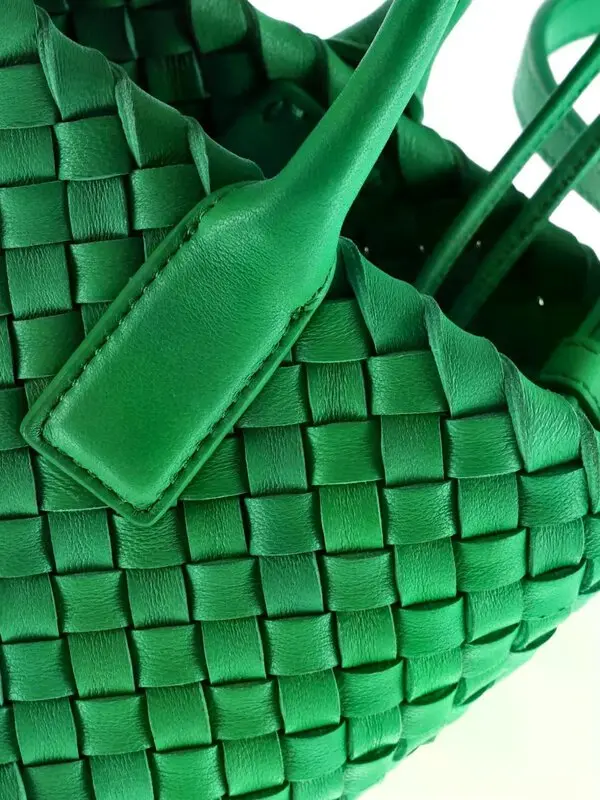 Bottega Veneta Cabat Intrecciato Nappa Mini Tote Bag - Green