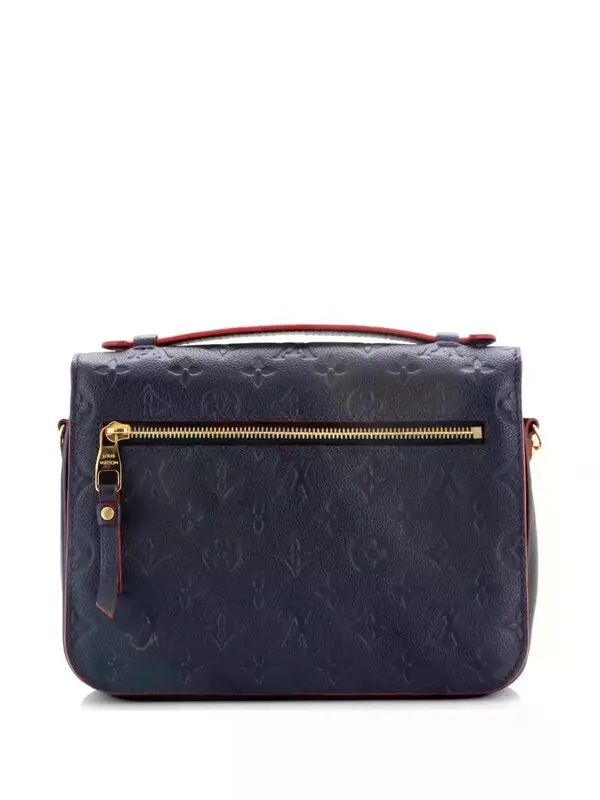 LOUIS VUITTON Pochette Metis Monogram Empreinte Leather Crossbody Bag - Blue