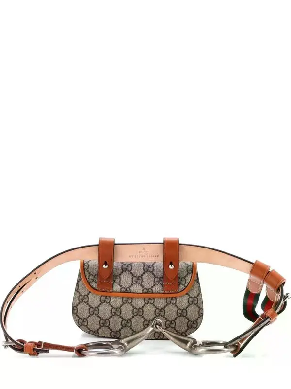 Gucci Bamboo 1947 Gg Coated Canvas Mini Belt Bag - Brown