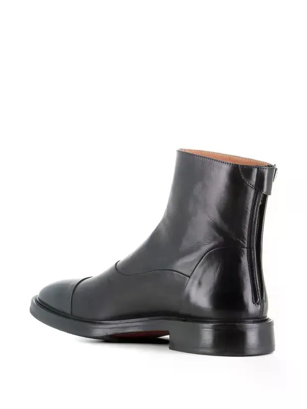 ALBERTO FASCIANI Zip Leather Boots