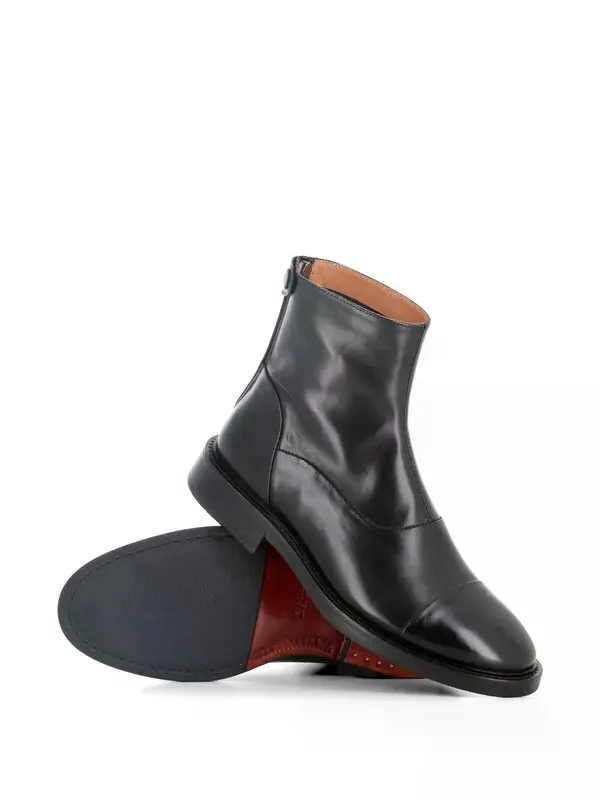 ALBERTO FASCIANI Zip Leather Boots