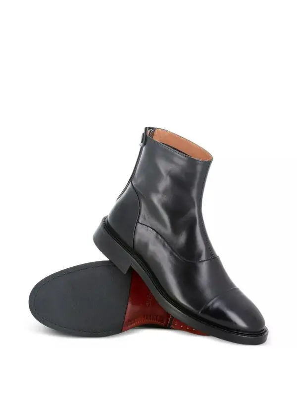 ALBERTO FASCIANI Leather Zip Boots